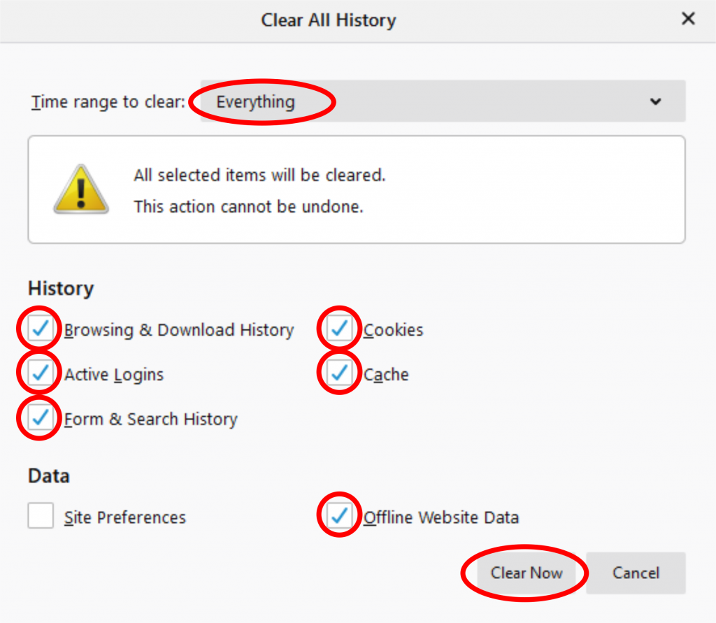 Clear Your Browser Cache – Southwestern Illinois College