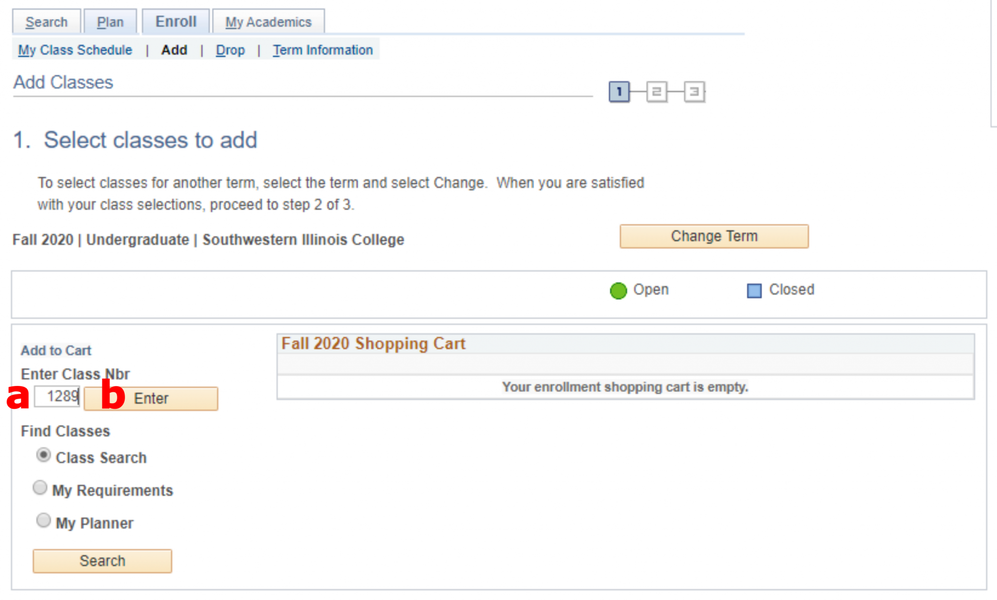 Enroll in Classes - Southwestern Illinois College