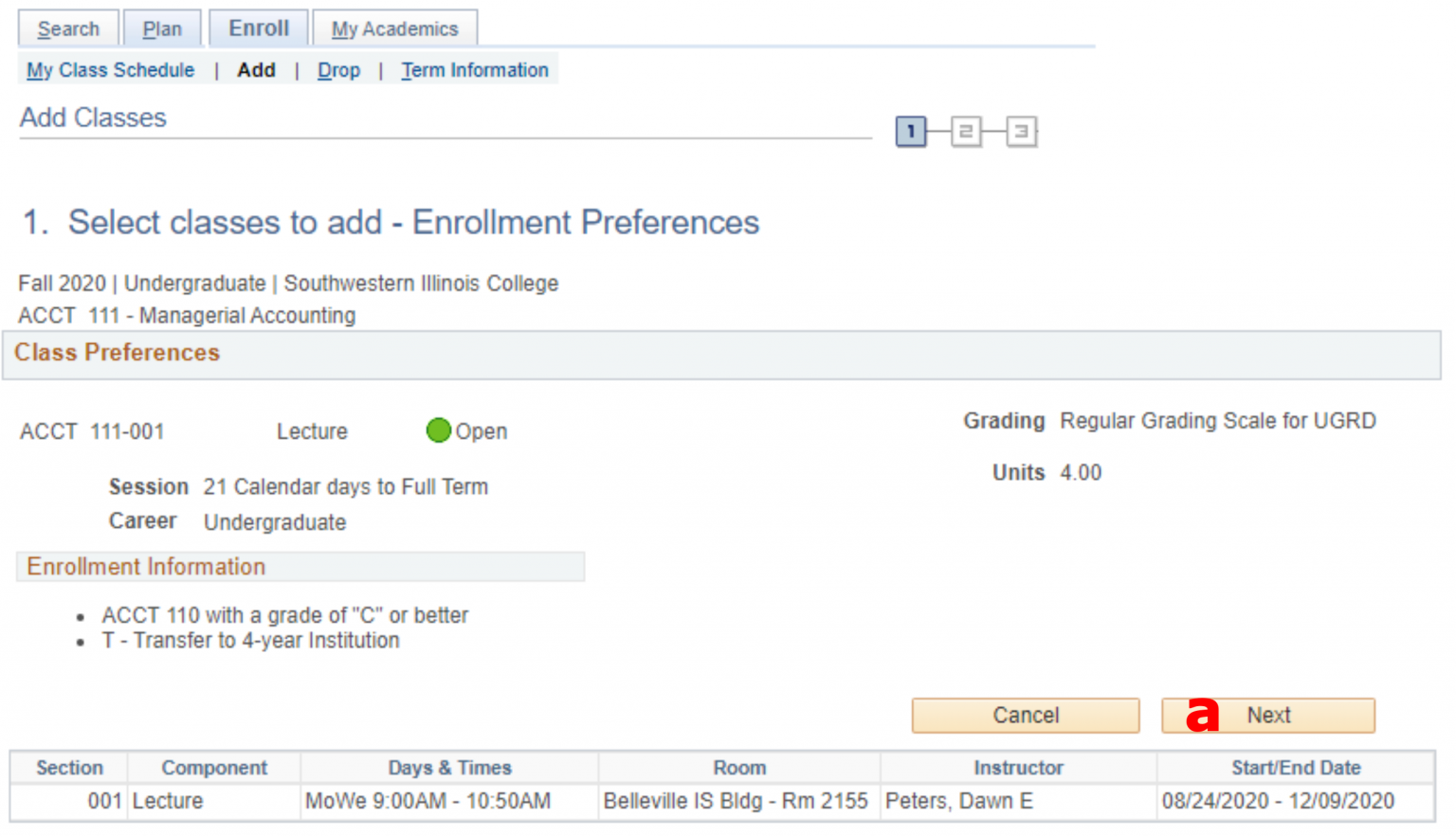 Enroll in Classes - Southwestern Illinois College