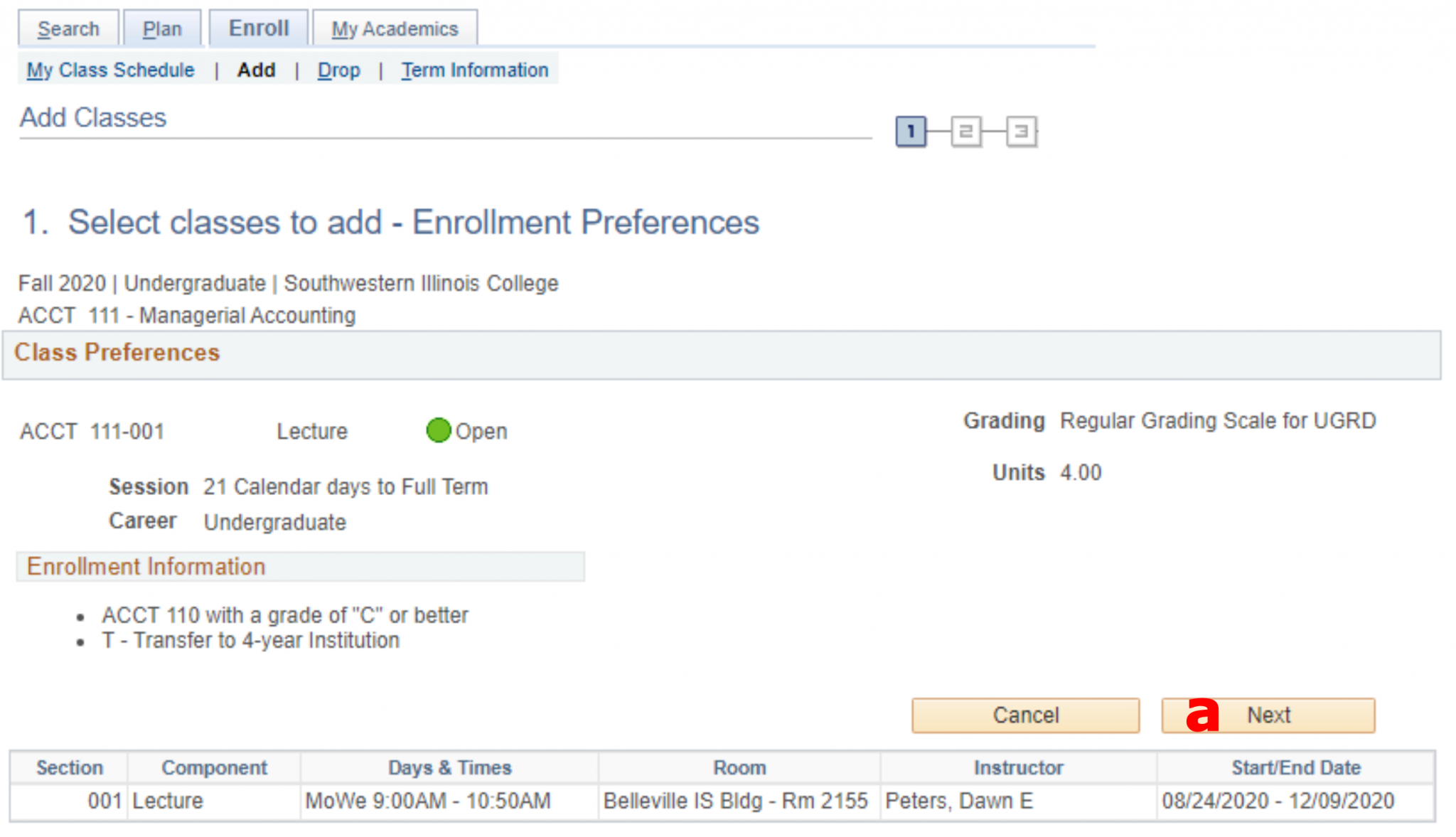 Enroll in Classes - Southwestern Illinois College
